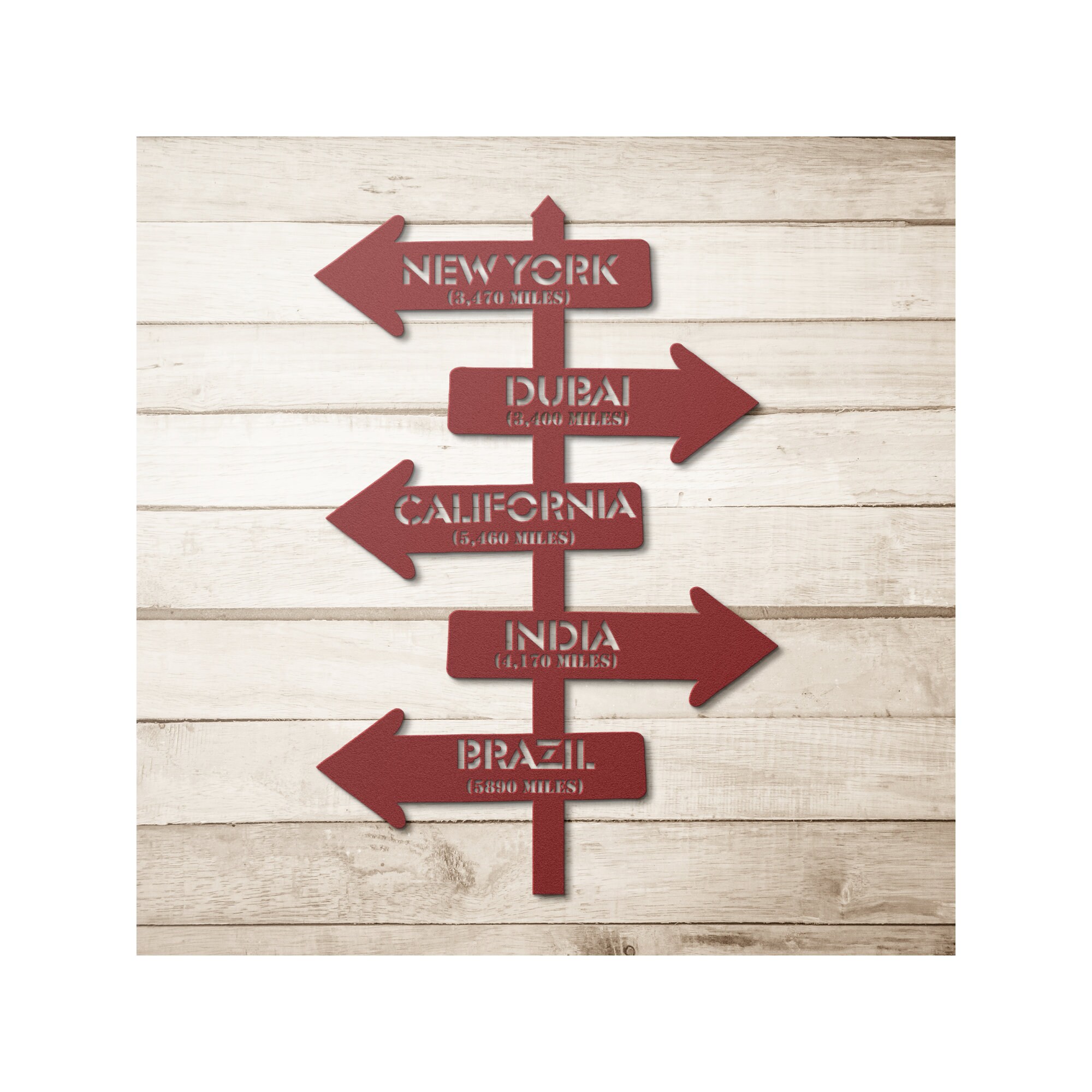 Directional Sign Custom Sign Post Personalized Directional Sign Wedding ...