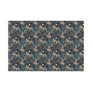 Castle Wrapping Paper Medieval Gift Wrap Renaissance Landscape Gift ...