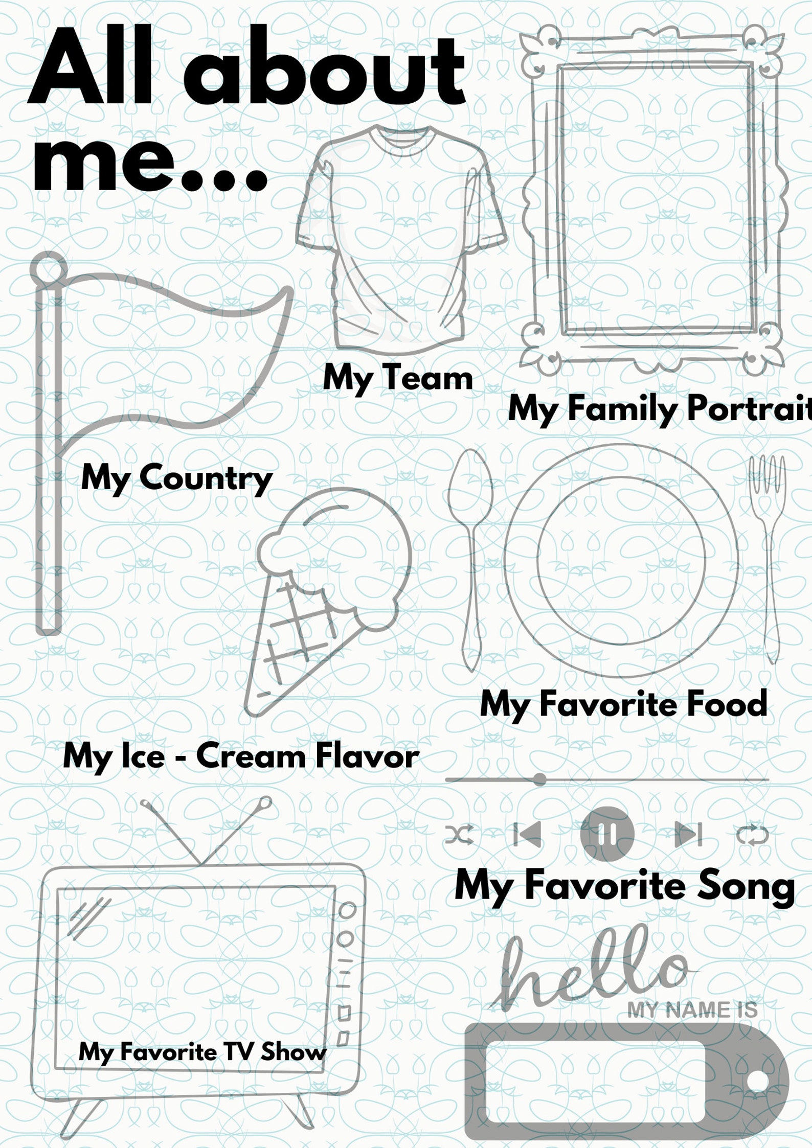 Back to School Resource, All About Me, Meet the Teacher Downloadable ...