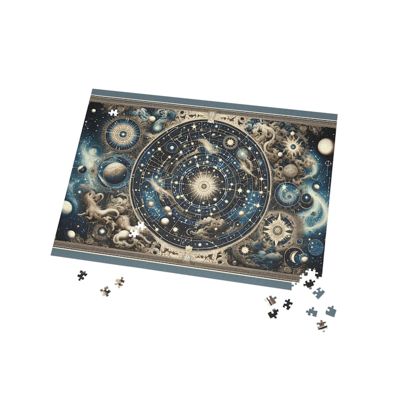 Celestial Map Constellation Puzzle, 1000 Piece Almost Impossible Jigsaw ...