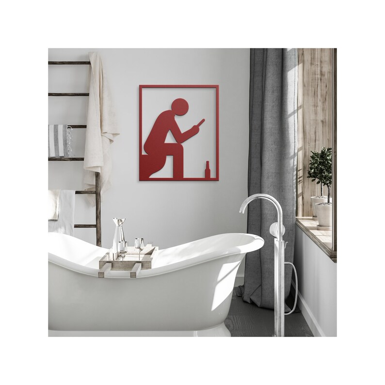 Funny Toilet Sign WC Sign Male Restroom Sign for Bars and Pubs Decor ...