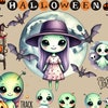 Adorable Halloween Hedgehog PNG Set Cute Kawaii Animal Designs Trick or ...