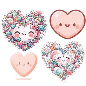 Charming Abcs & Numbers Art, Pastel Tones Alphabet Illustration, Heart ...