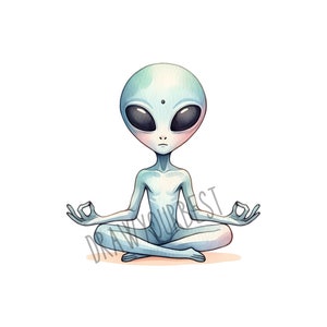 Welcome Earthlings Cute Alien Clipart for Kids Room Decor - Etsy