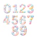 Candy Styled Alphabet & Numbers Art - Pastel Letters Clip Art - Etsy