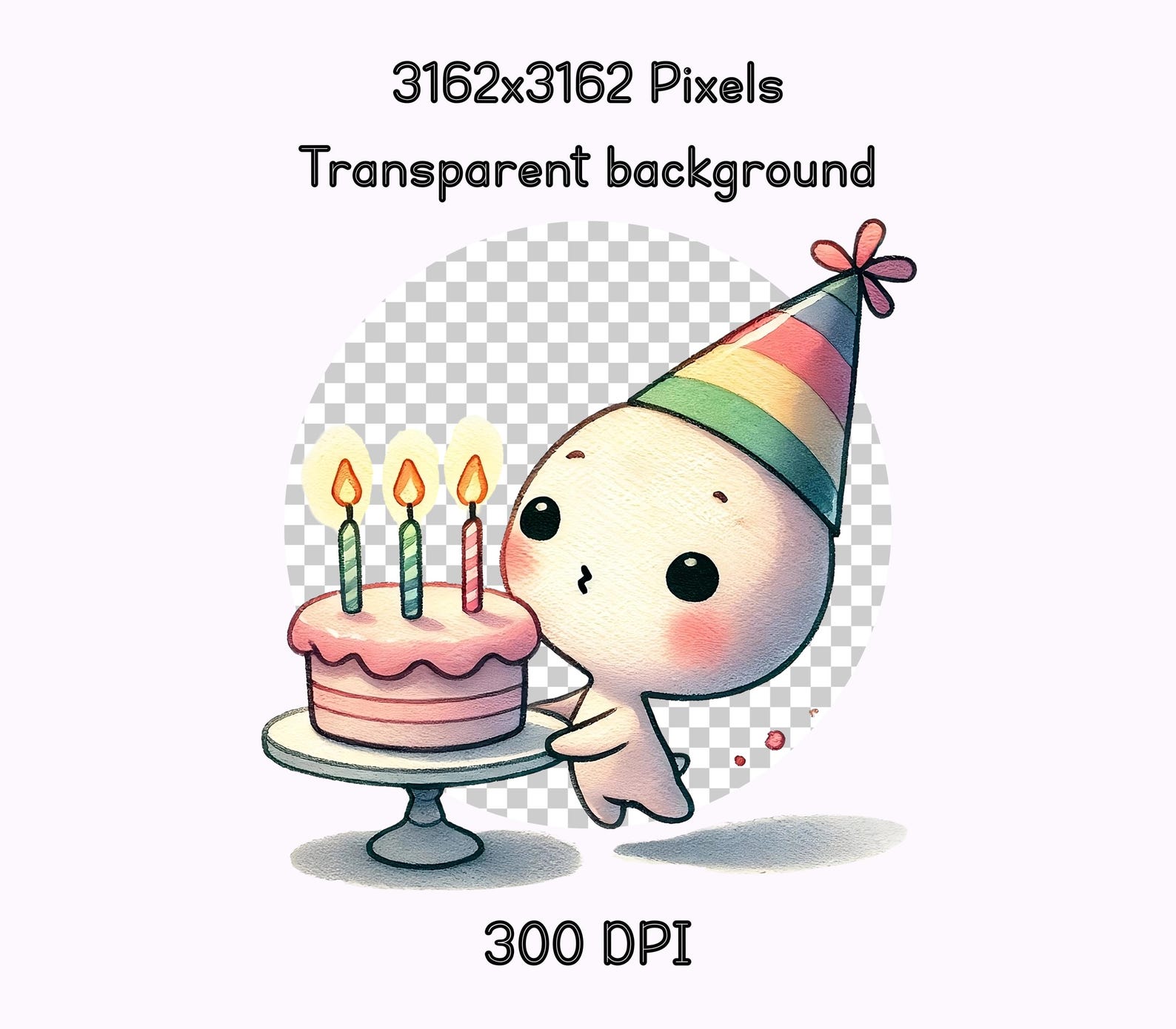 Cute Alien Birthday Clipart Set | Kawaii Space Party Art for Kids ...