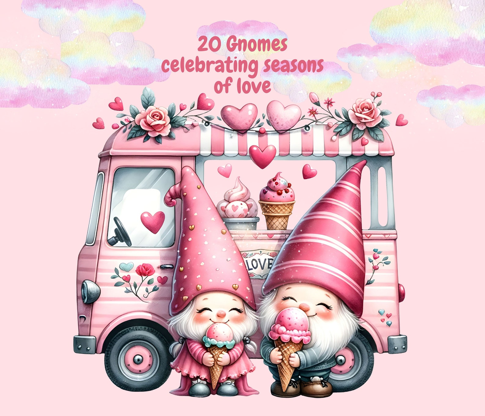 Whimsical Wonders: Gnomes Celebrating Seasons of Love - Etsy