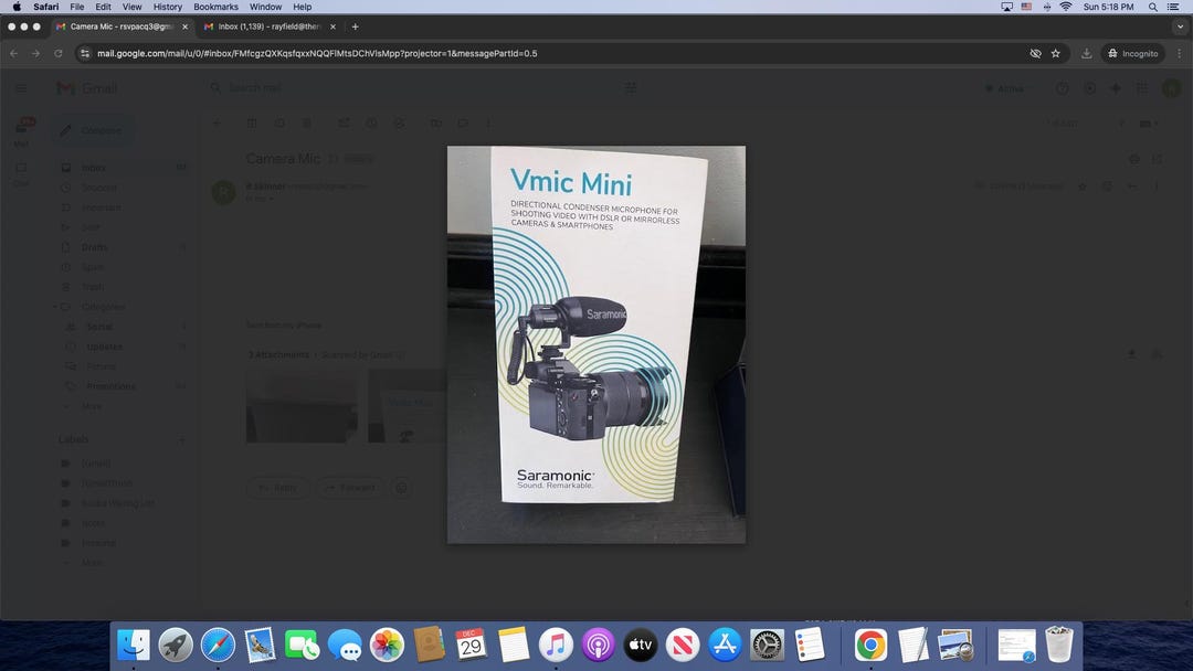 Saramonic Vmic Mini Camera Microphone - Etsy