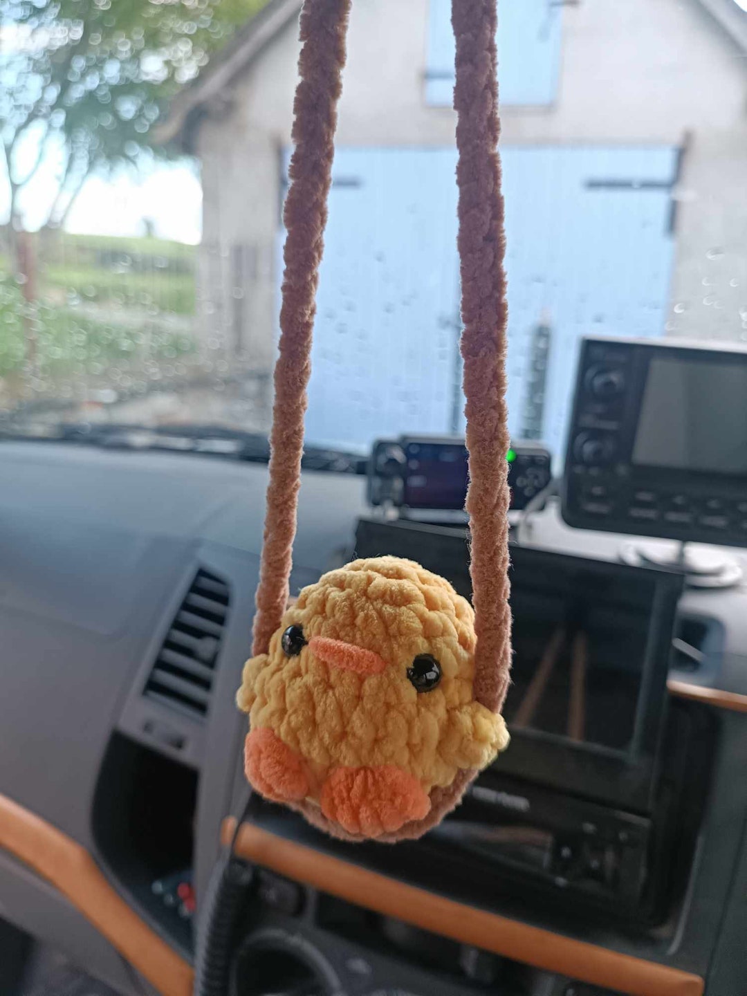 Retro Swinging Crochet Decoration. Chick, Duck and Bee - Etsy