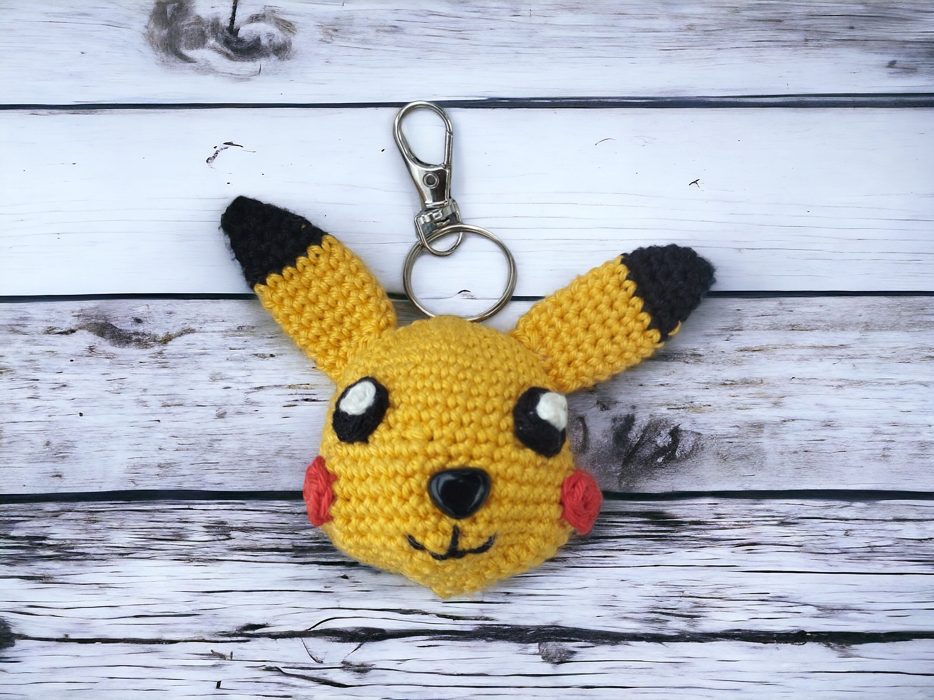 Handmade Pikachu Keyring Keychain Finished Product - Etsy
