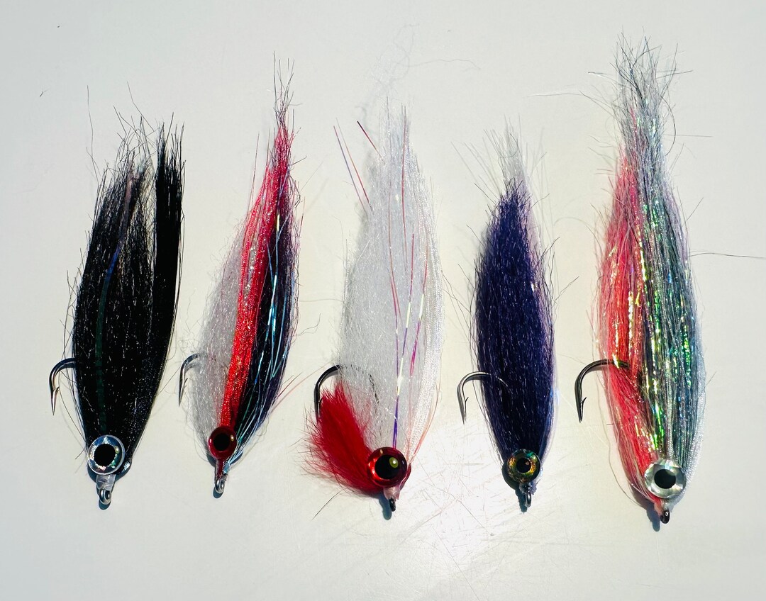 Fly Fishing - 5 X Pike Flies Streamer Musky Fly - Handmade (pike Pack ...