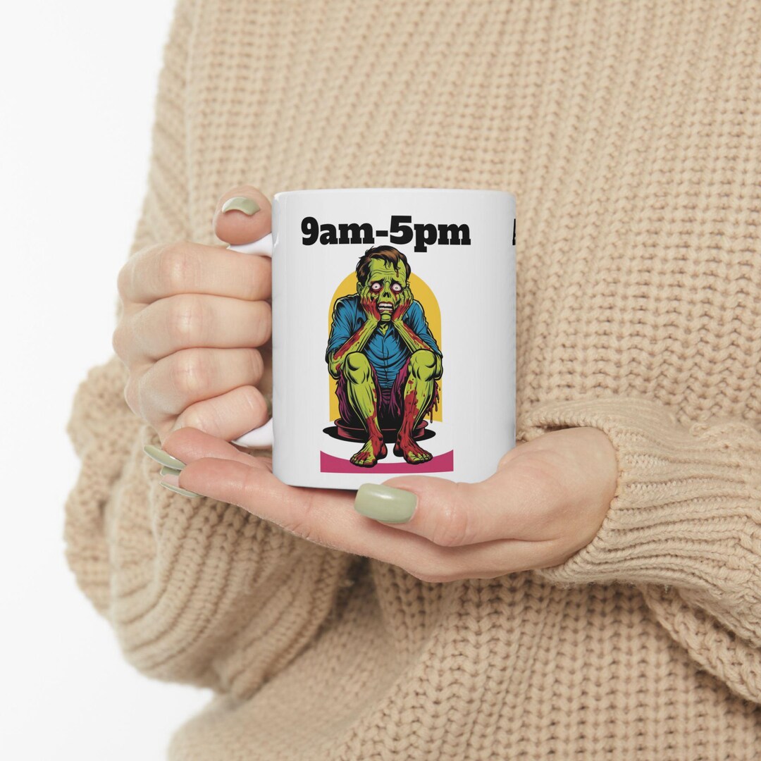 Funny Zombie Coffee Mug, Perfect for Coffee Lovers, Gift for Halloween ...