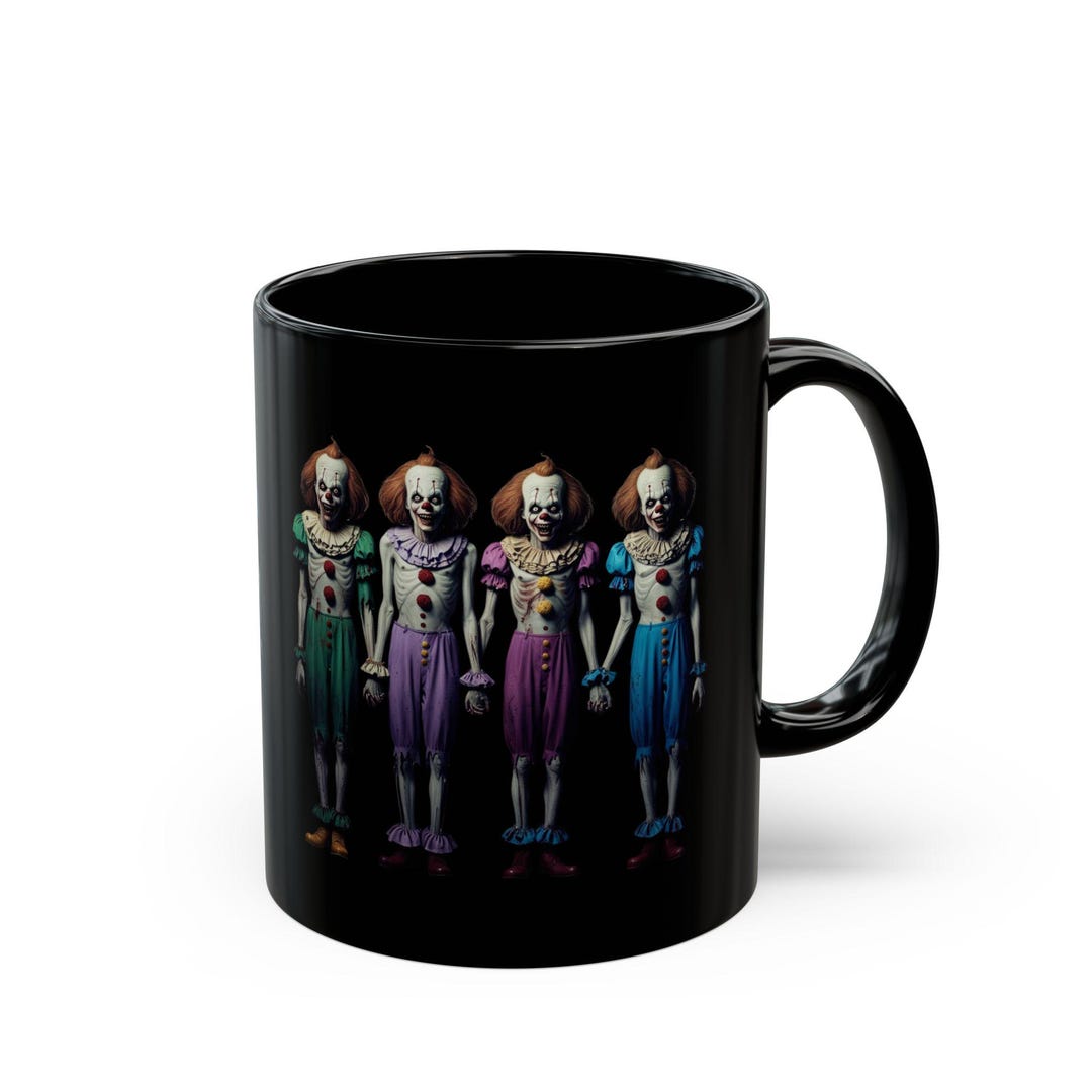 Creepy Clown Mug Spooky Coffee Cup for Halloween, Horror Fan Gift ...