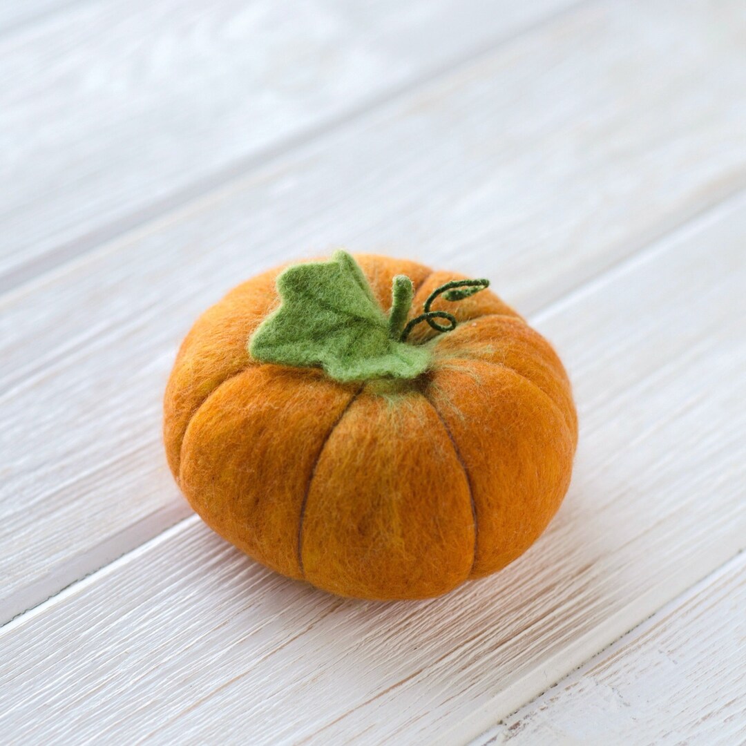 Handmade Felted Pumpkin Pin Cushion Cute Fall Decor Gift - Etsy