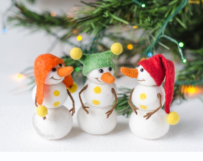 Set of Snowmen - Etsy