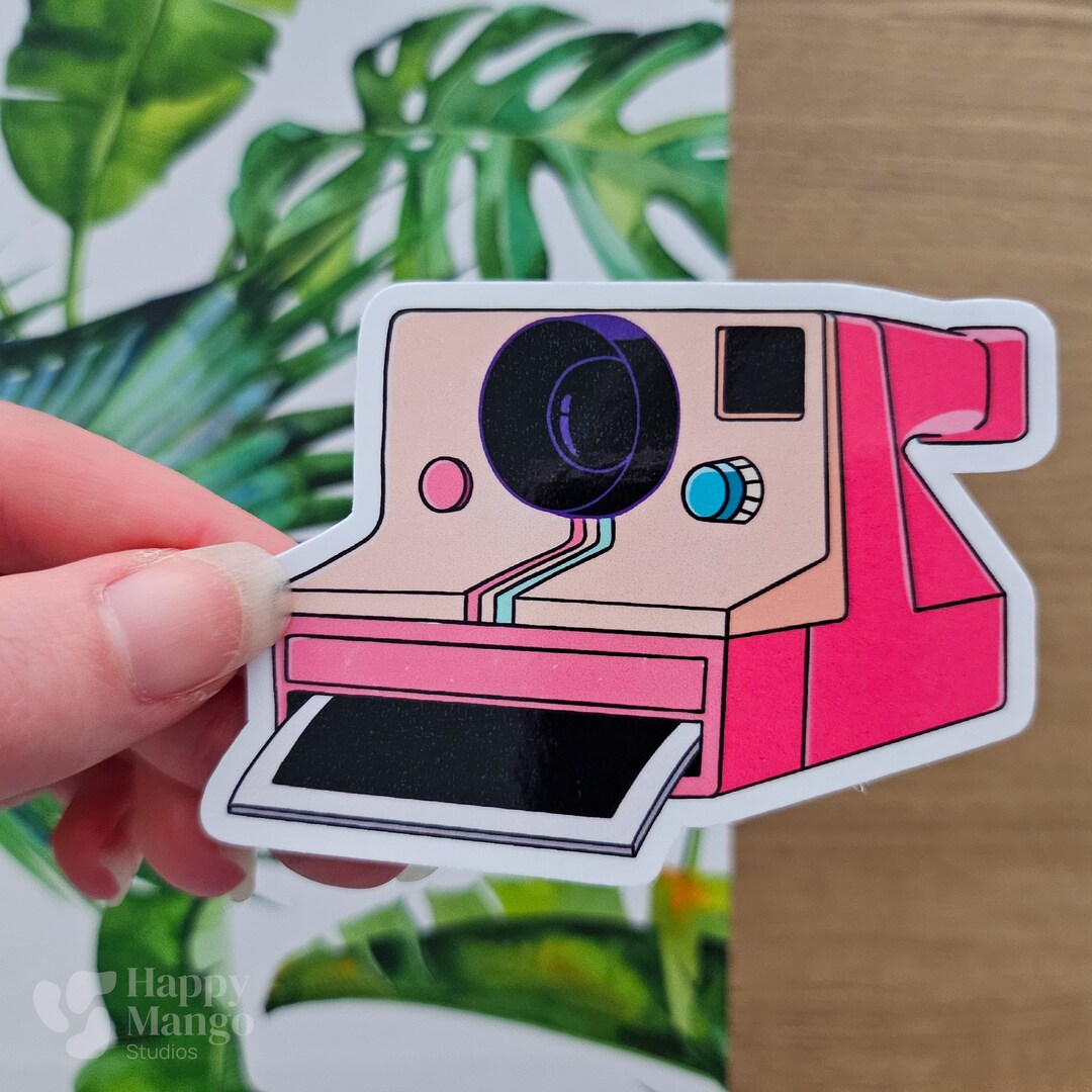 Retro Instant Camera Sticker, Handmade Glossy or Water-resistant ...