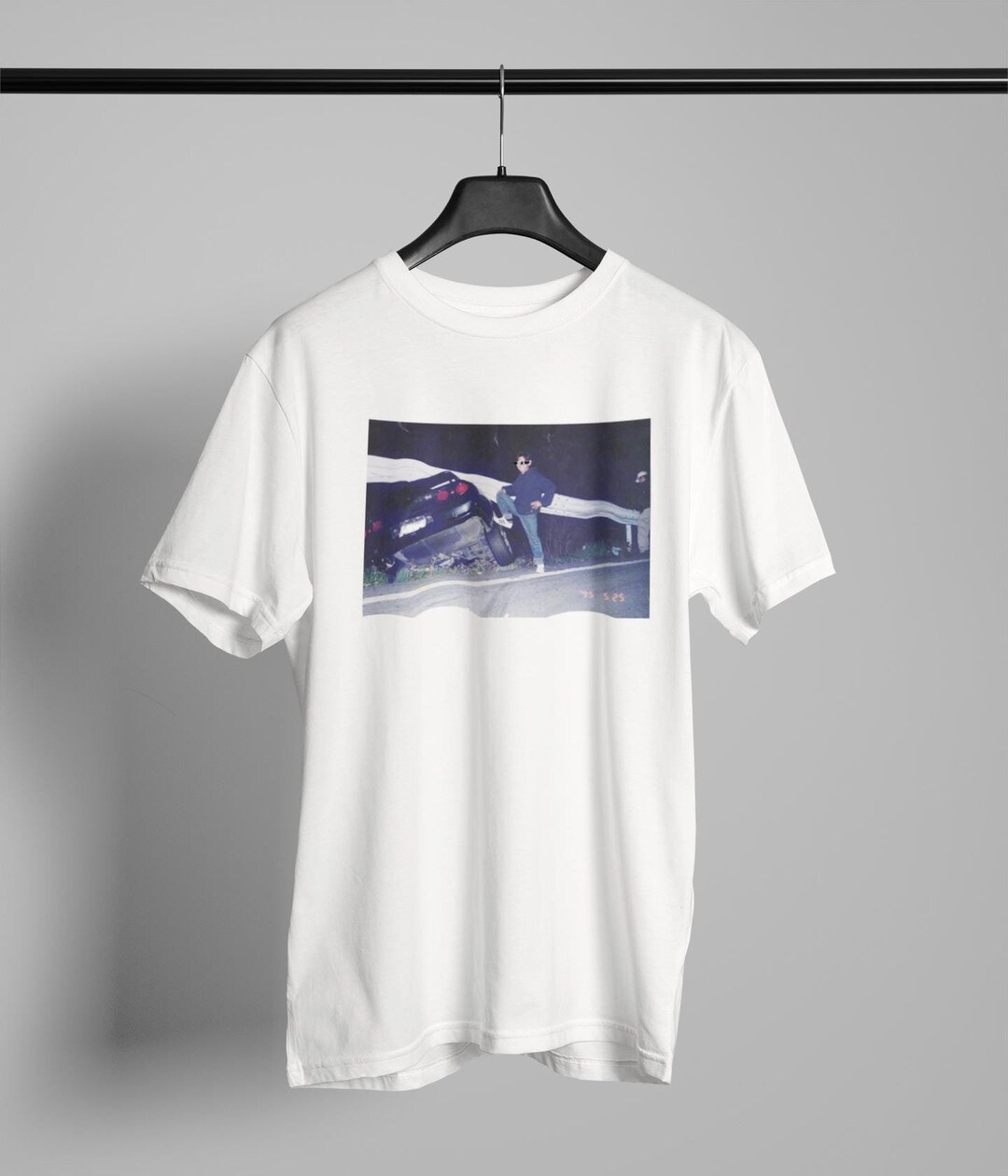 Funny Nissan Skyline R32 Car Crash Scene Classic Graphic Tee Cool Car ...