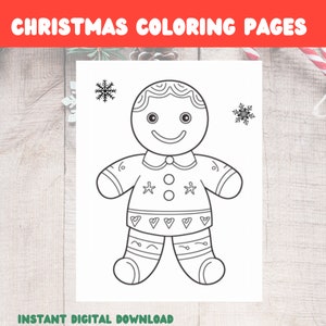 30 Christmas Coloring Pages Letter From Santa, Festive Digital Download ...