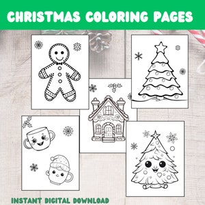 20 Christmas Coloring Pages Christmas Printable Christmas - Etsy