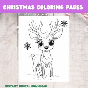 30 Christmas Coloring Pages Letter From Santa, Festive Digital Download ...