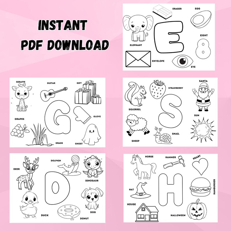 Alphabet Coloring Pages, Preschool Coloring Pages, Preschool Activity ...