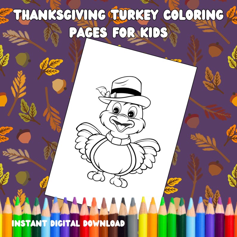 30 Thanksgiving Turkey Coloring Pages for Kids,cute Turkey,thanksgiving ...