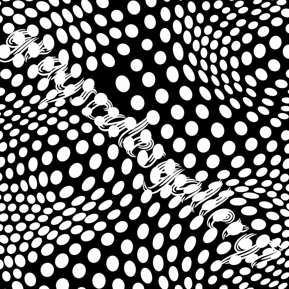 Black and White Abstract Dots SVG, Minimalist Vector Patterns, Digital ...