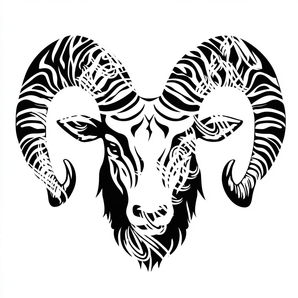 Tribal Ram SVG, 2, Tribal Ram Cut File, Tribal Ram DXF, Tribal Ram PNG ...