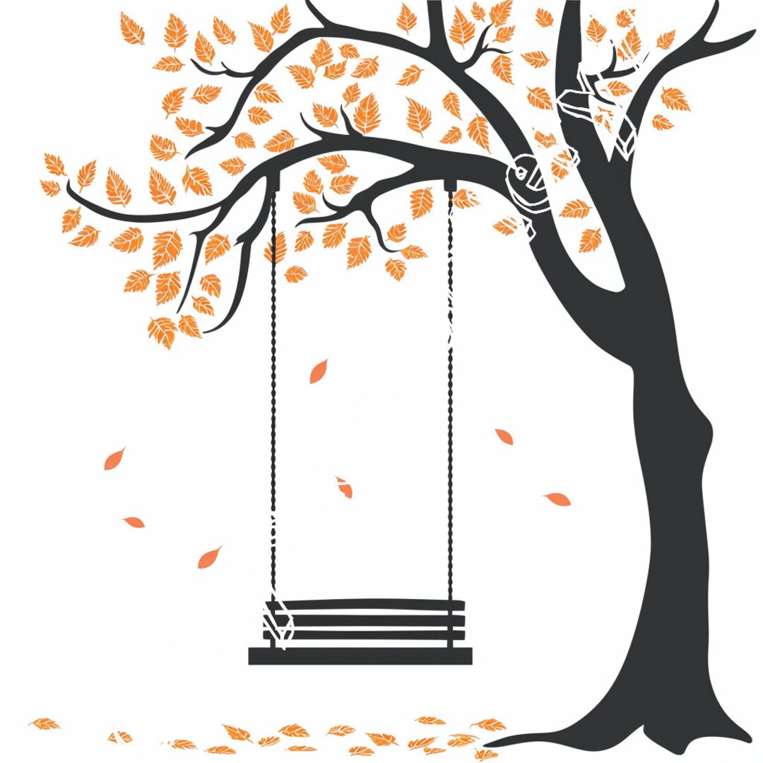 Tree Swing Svg Cut File And Clipart For Cricut And Silhouette Etsy