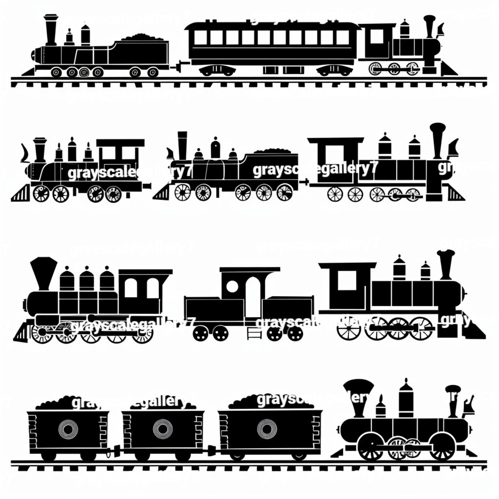 Train SVG, Steam Engine SVG, Locomotive SVG, Train Clipart, Steam Train ...