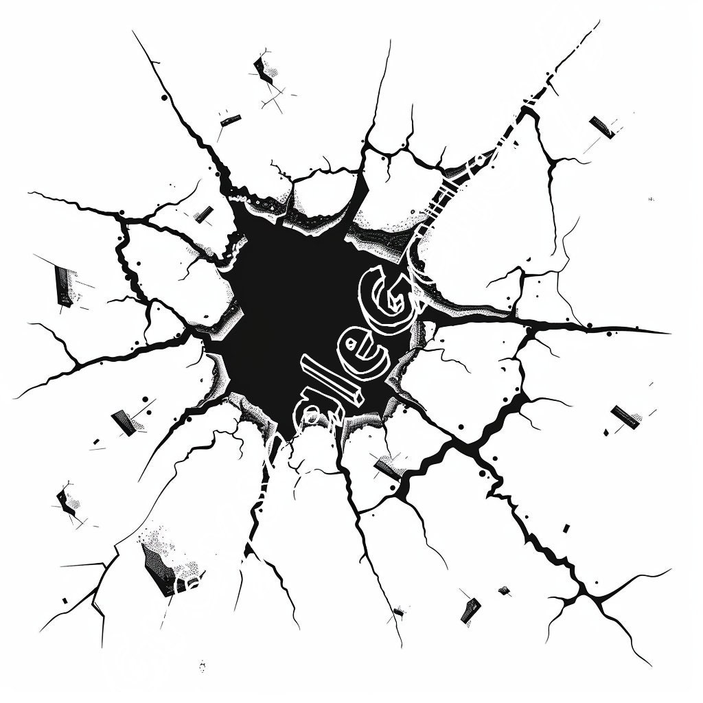 Cracked Wall SVG, Cracked Glass SVG, Explosion Svg, Bullet Hole Svg ...