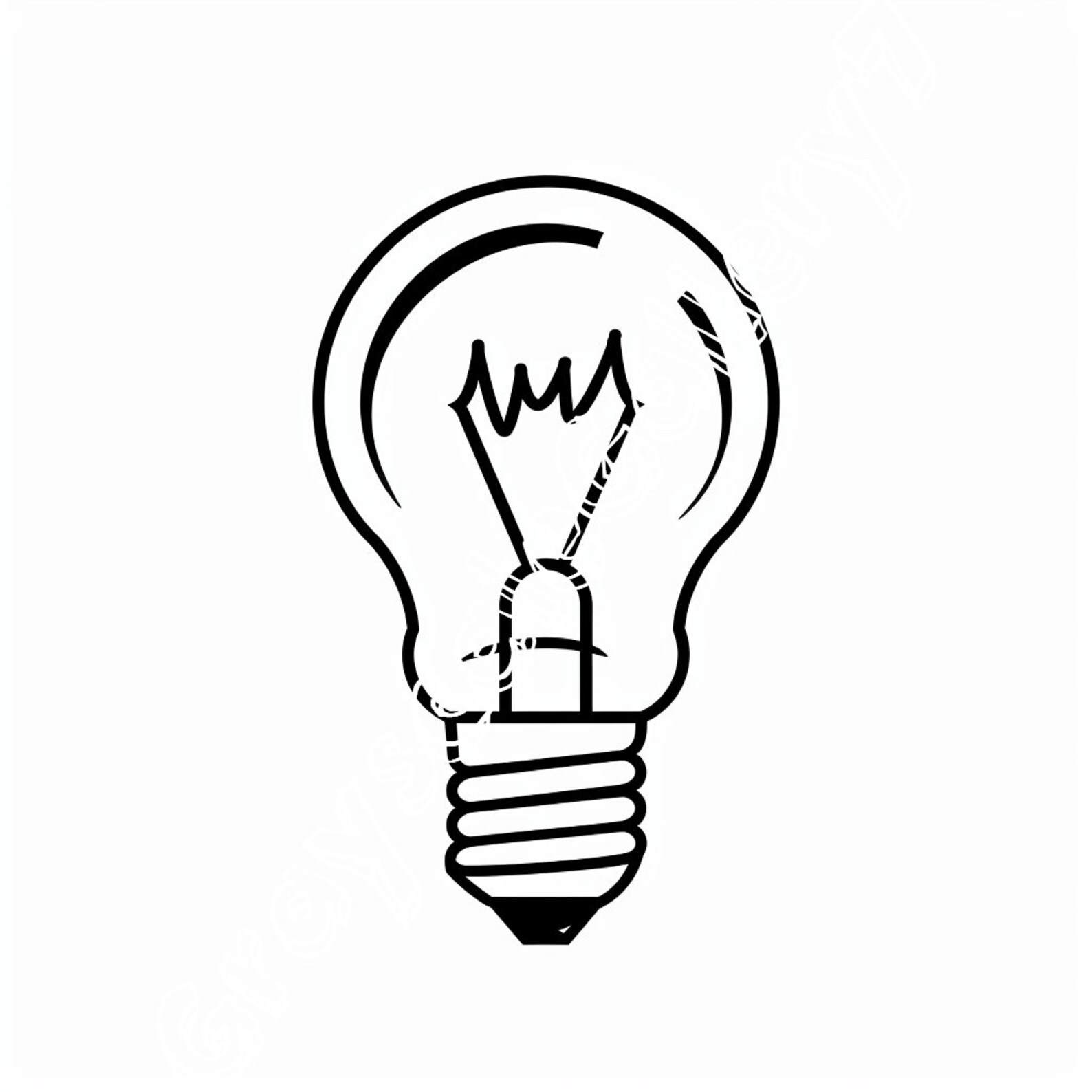 Light Bulb SVG, 2, Light Bulb Cut File, Light Bulb DXF, Light Bulb PNG ...