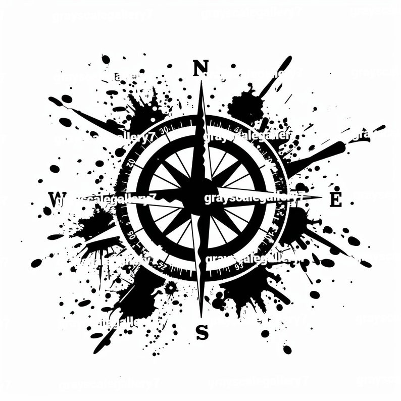 Compass SVG, Compass DXF, Compass PNG, Compass Clipart, Compass ...