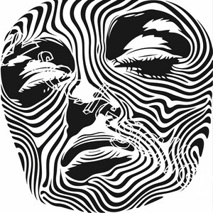 Optical Illusion SVG, Optical Illusion Cut File, Optical Illusion DXF ...