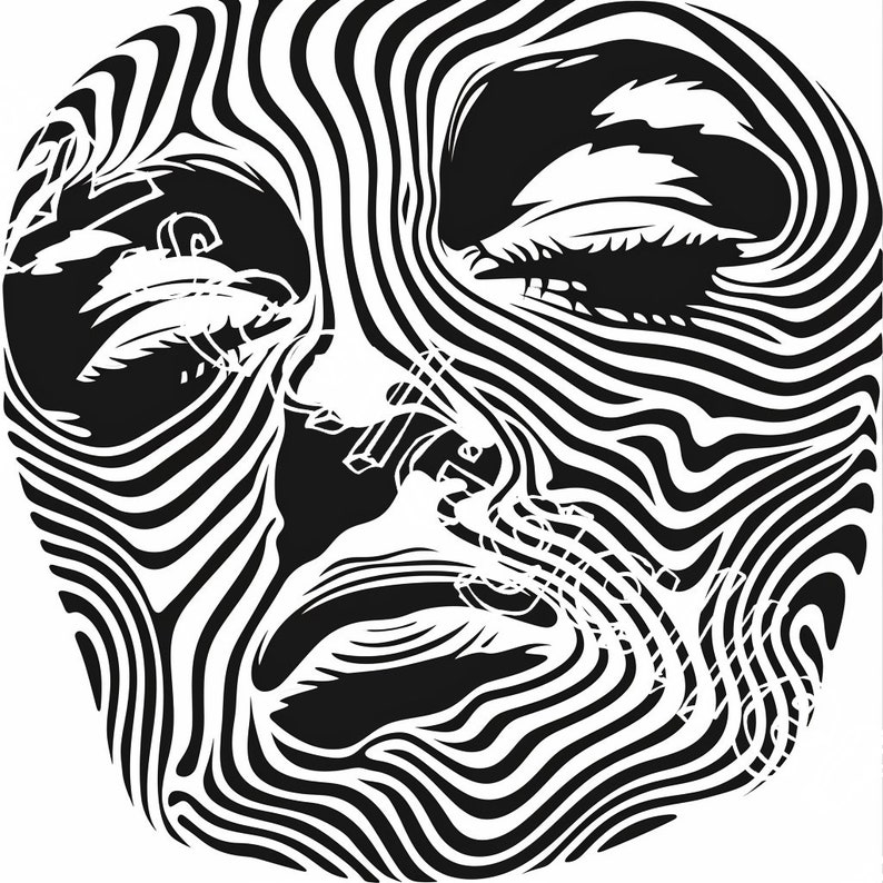 Optical Illusion SVG, Optical Illusion Cut File, Optical Illusion DXF ...