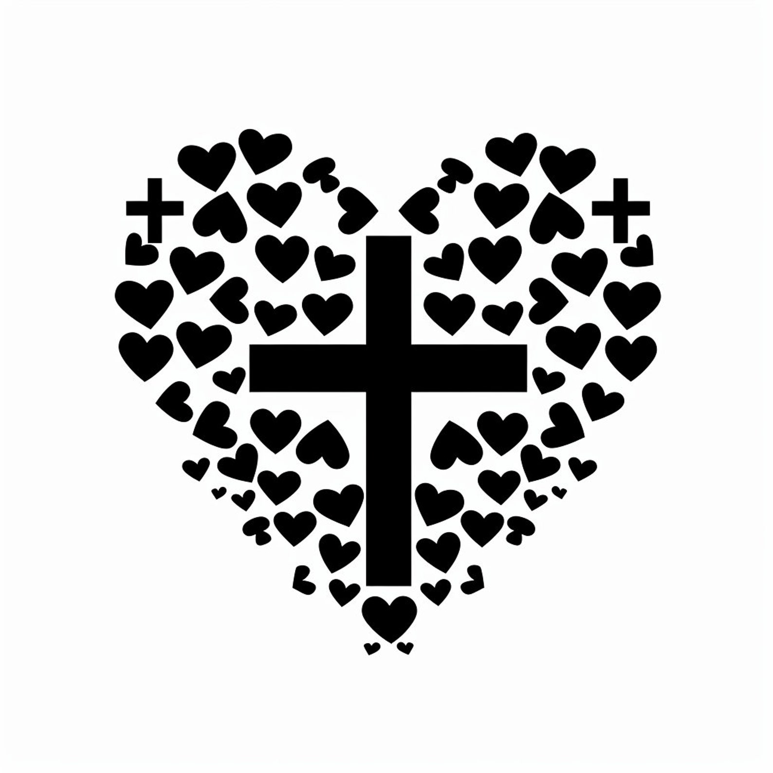 Cross SVG, Heart Cross Svg, Christian Svg, Cross SVG Cut File, Cross ...