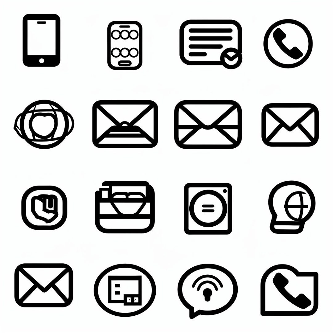 Black and White Social Media Icons SVG, Facebook, Twitter, Instagram ...