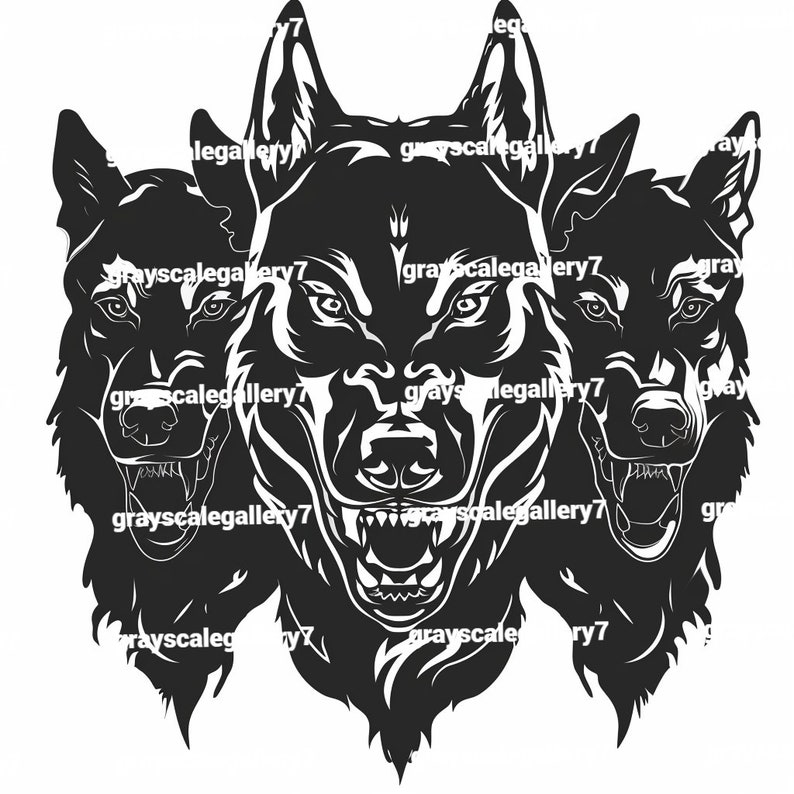 Cerberus SVG, Cerberus DXF, Cerberus PNG, Hades Svg, Cerberus, Cerberus ...
