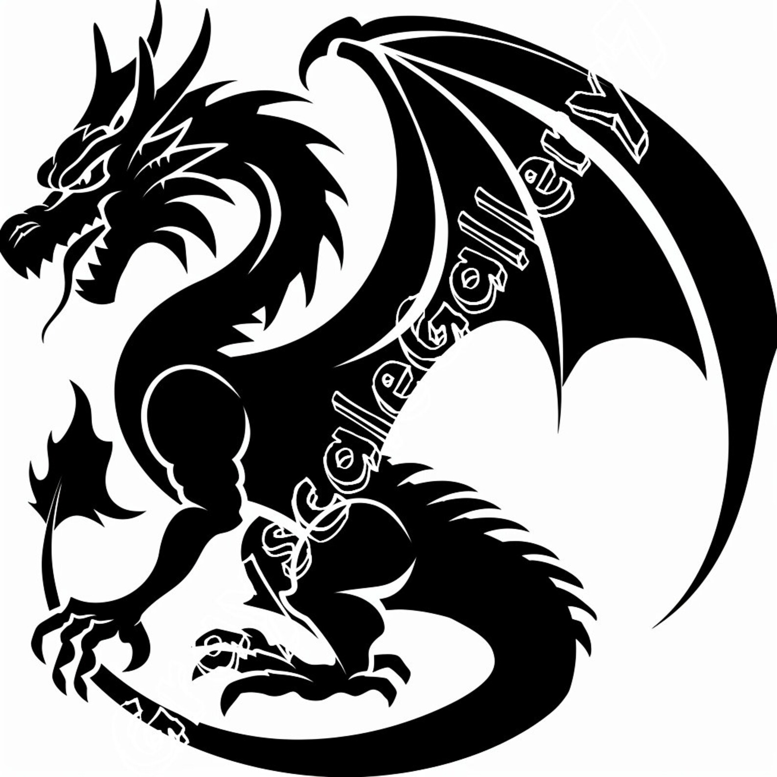 Dragon SVG Cut File, Dragon SVG, Dragon DXF, Dragon Clipart, Dragon Png ...