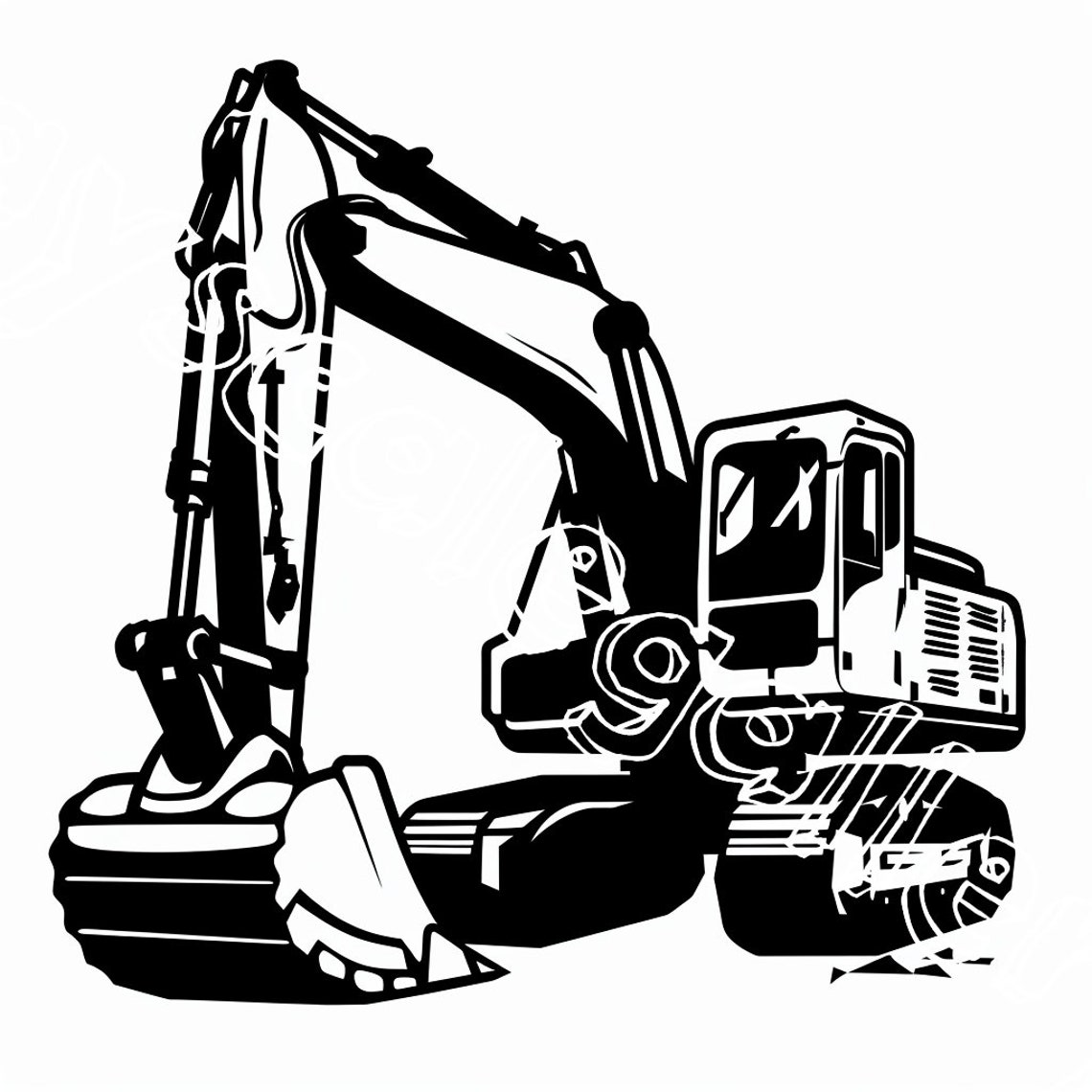 Excavator SVG / Construction SVG / Excavator Clipart / Excavator Cut ...