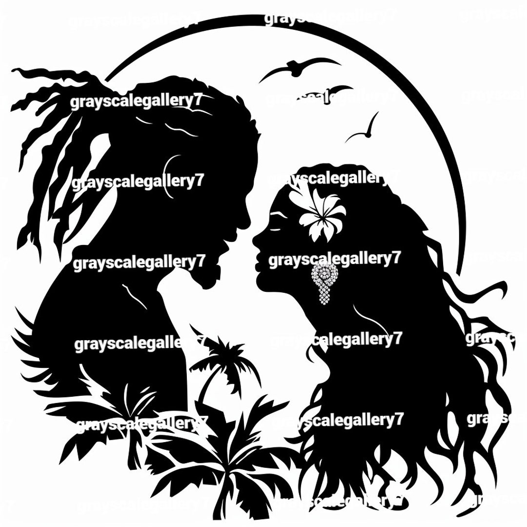 Love Couple SVG, Couple Birds SVG, Couple Black and White Png - Etsy