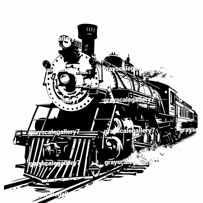 Train Svg Steam Engine Svg Locomotive Svg Train Clipart Train Files
