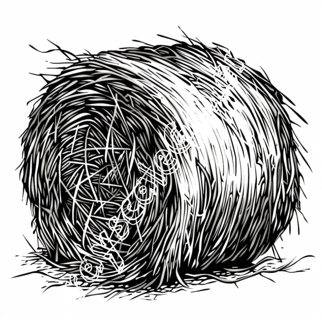 Hay Bale Svg, Straw SVG, Farming SVG, Hay Clipart, Hay Files for Cricut ...