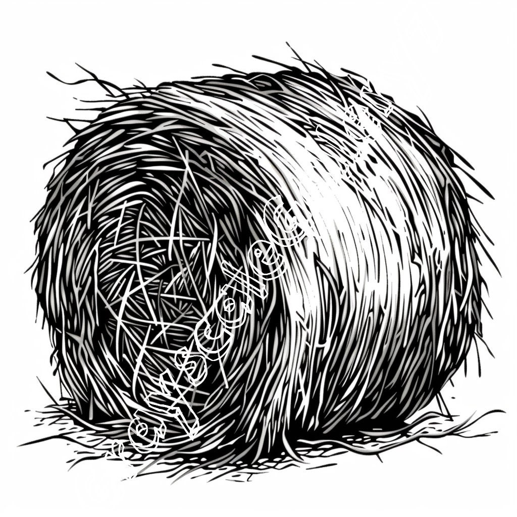 Hay Bale Svg, Straw SVG, Farming SVG, Hay Clipart, Hay Files for Cricut ...