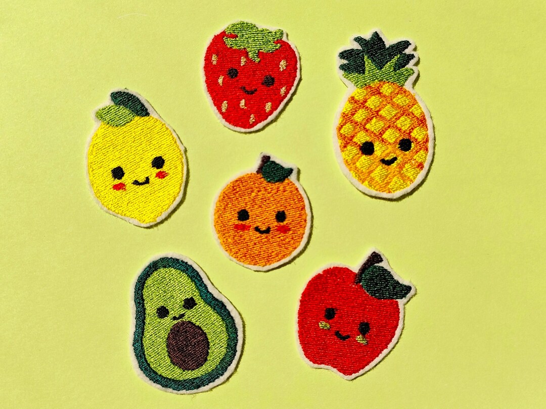 Fruit Patches Summer Patches Fruit to Iron On - Etsy