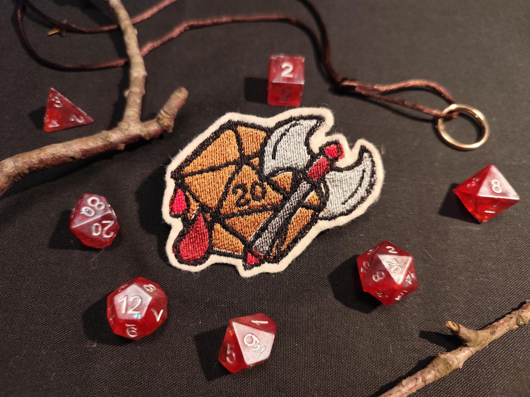 Embroidered Dnd Barbarian Iron-on Patch | Tabletop RPG Accessory for ...