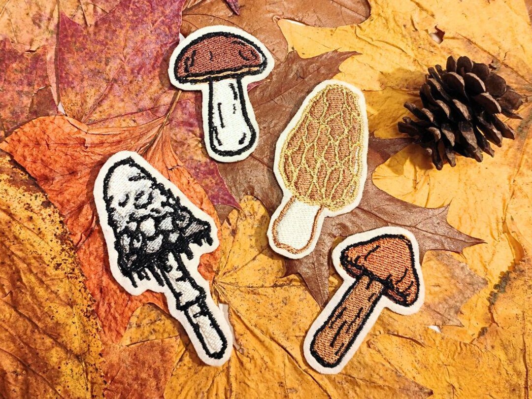 Mushrooms Iron-on Patch - Etsy