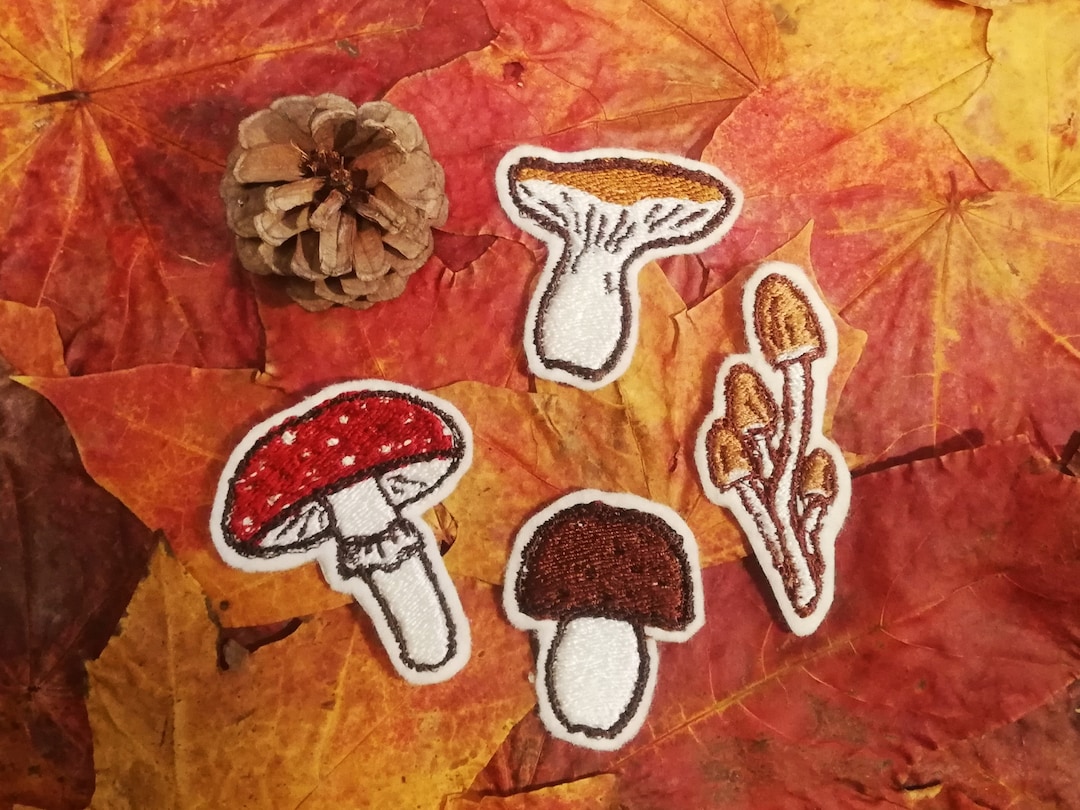 Mushroom Iron-on Patch - Etsy