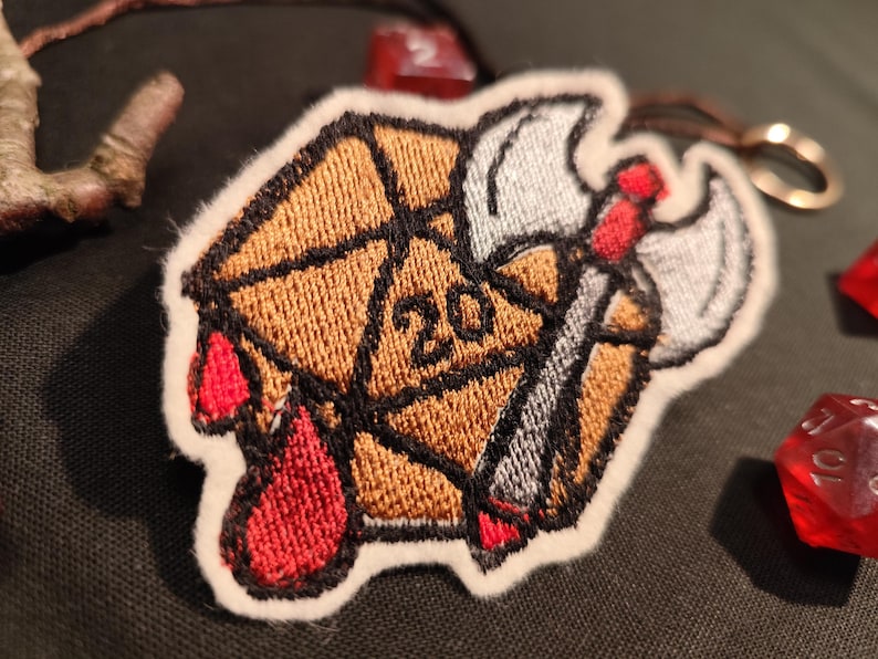 Embroidered Dnd Barbarian Iron-on Patch | Tabletop RPG Accessory for ...