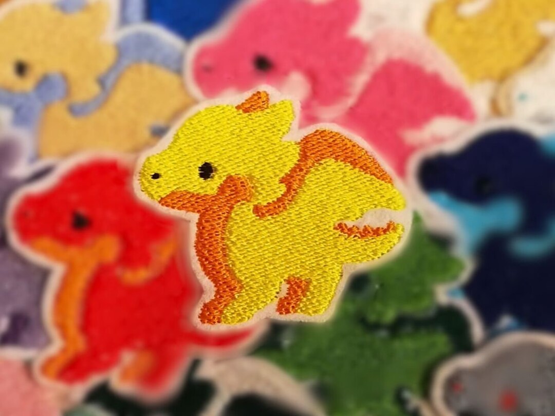 Dragon Patch in Your Choice of Color, Iron-on Style - Etsy UK